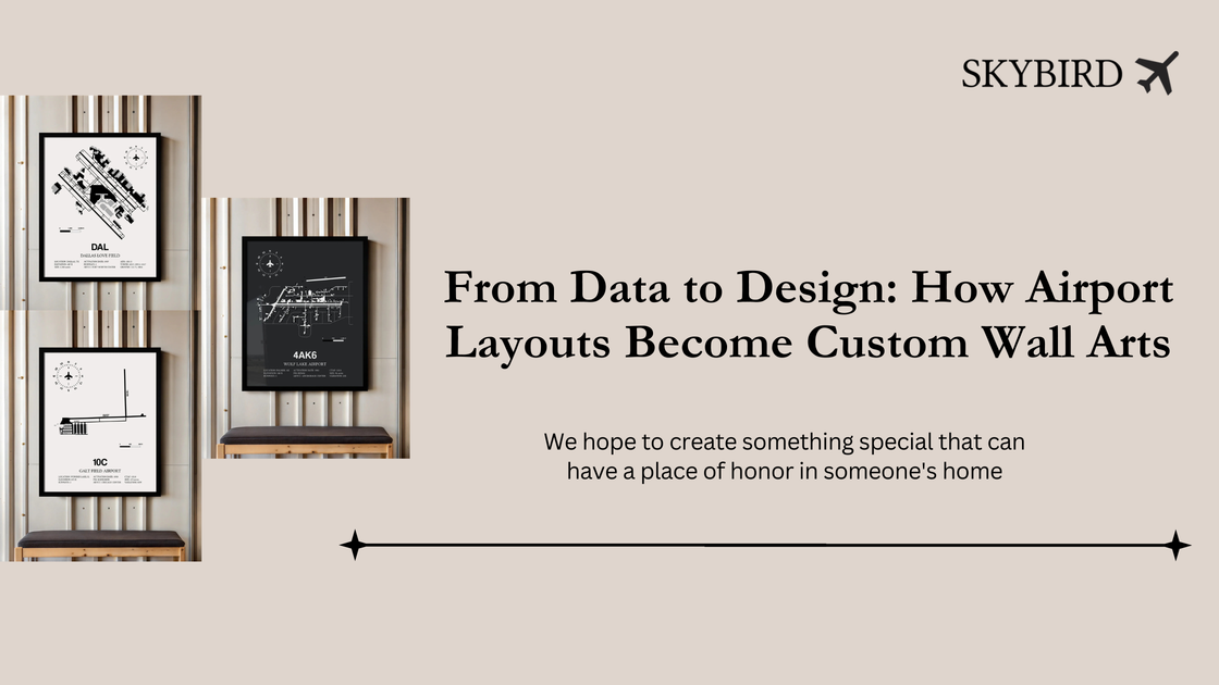 From Data to Design: How Airport Layouts Become Custom Wall Arts ...