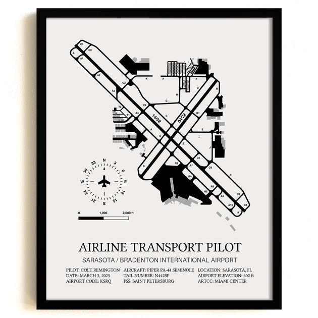 Custom First Solo Flight Print – Aviation Gift for Pilots – SkyBirdSupply