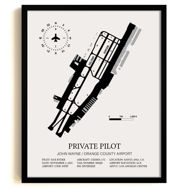 Custom First Solo Flight Print â€“ Aviation Gift for Pilots – SkyBirdSupply
